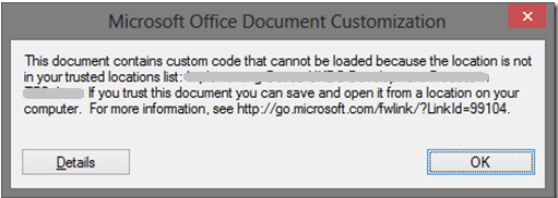 Setting SkyDrive As A Trusted Location In Office 2013 Black Marble